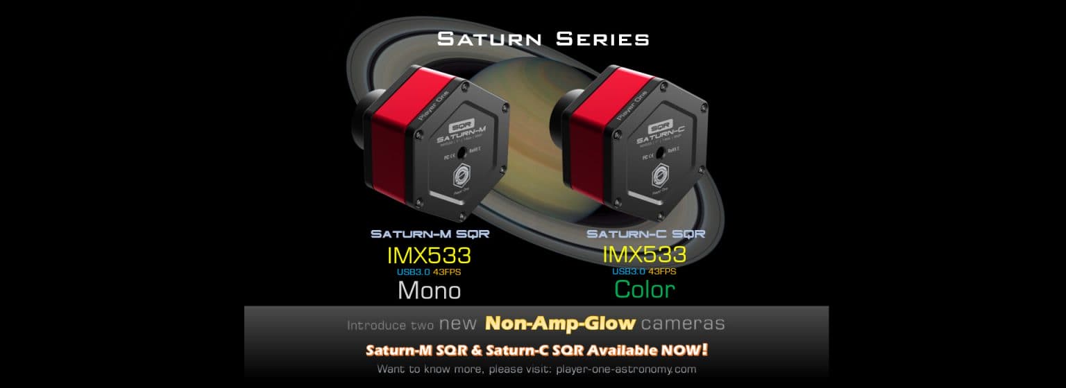 Saturn-M SQR USB3.0 Mono Camera (IMX533) – Player One Astronomy