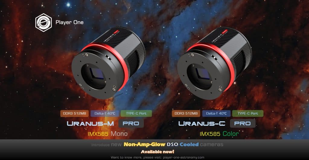 Uranus-M Pro USB3.0 Mono Cooled Camera (IMX585) – Player One Astronomy